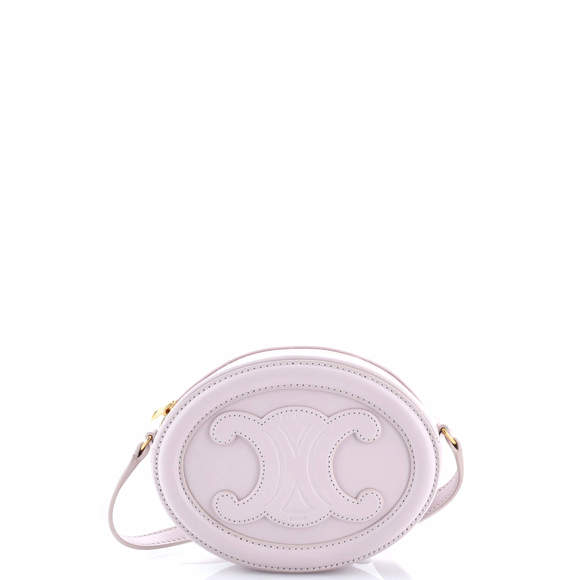 Celine | Bags | Celine Mini Triomphe Oval Crossbody Bag Leather | Poshmark